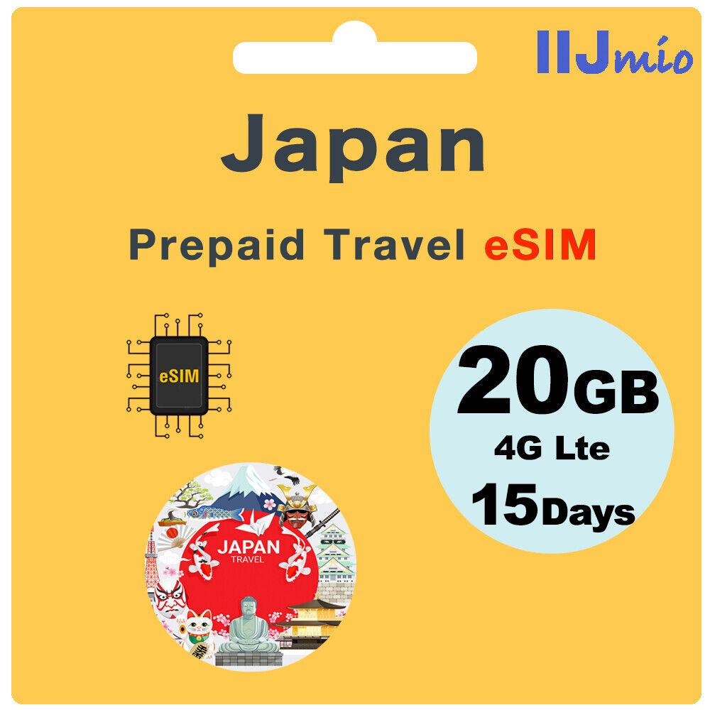 Japan Prepaid Travel eSIM Card - IIJmio (Data Only)